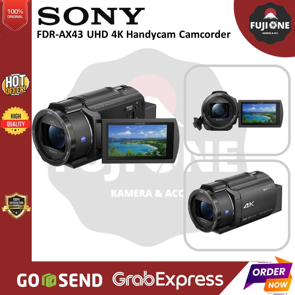 Jual Sony FDR-AX43 UHD 4K Handycam Camcorder | Shopee Indonesia
