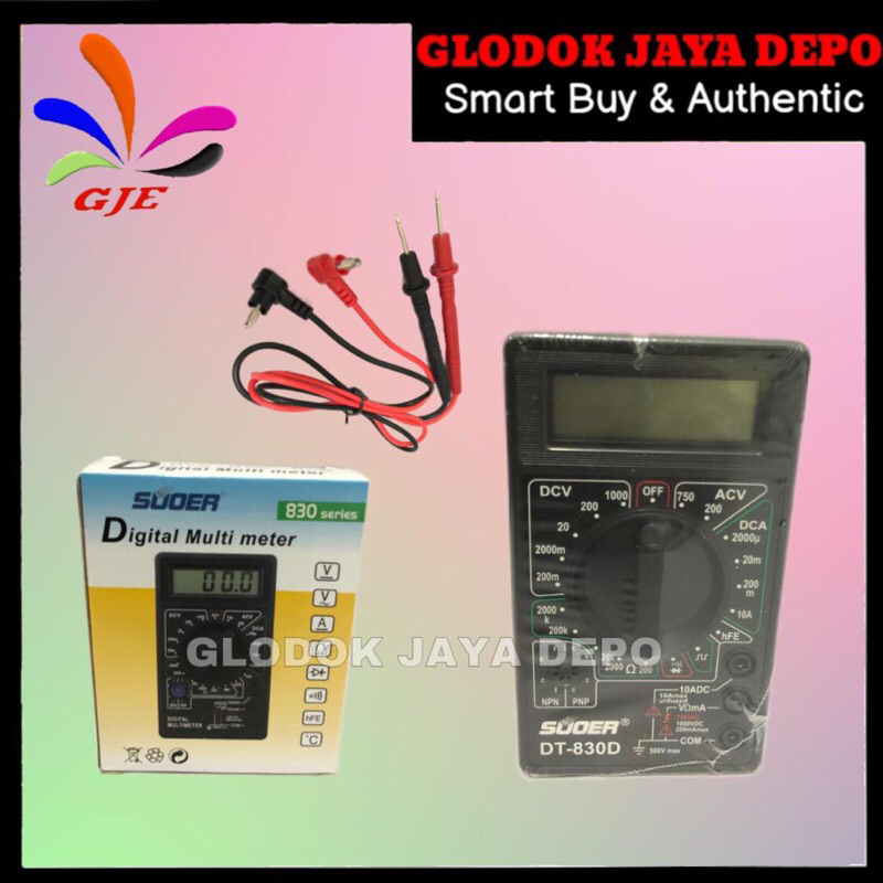 Jual MULTIMETER DIGITAL DT830D + BUZER SUOER | Shopee Indonesia