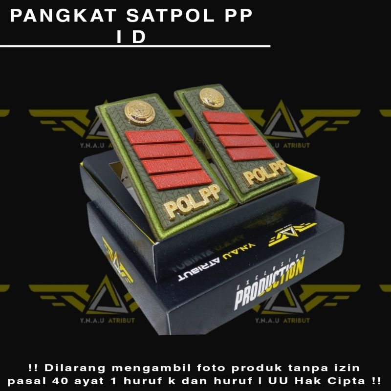 Jual ATRIBUT SATPOL PP / PANGKAT SATPOL PP GOLONGAN 1A/1B/1C/1D ...