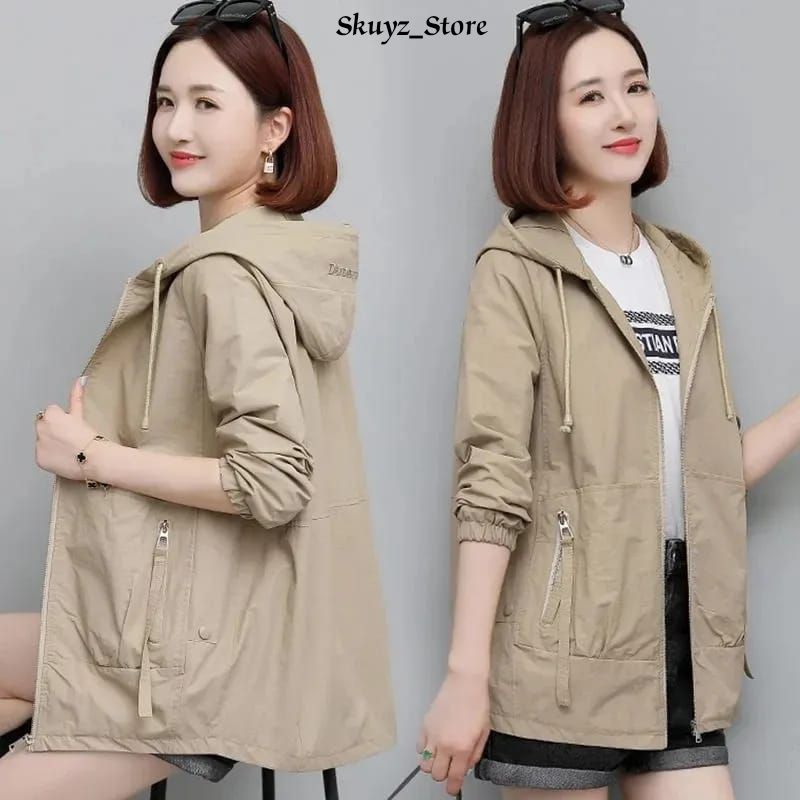 Jual Jaket Wanita Korea/Jaket Parka Hoodie Mantel Wanita Casual ...