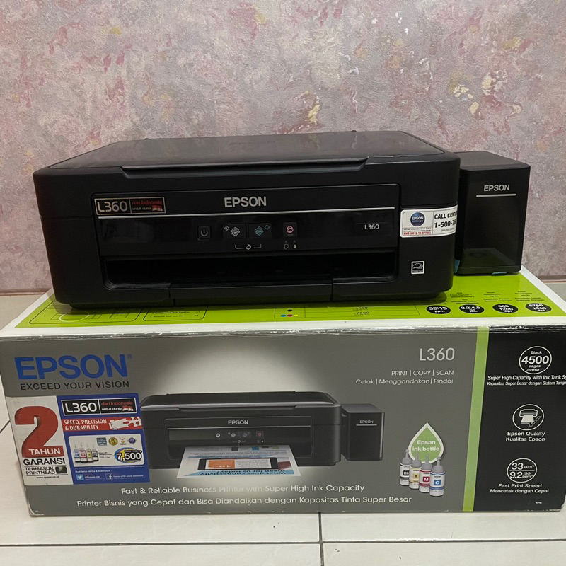 Jual printer epson L360 print scan copy bekas (masih bisa nyala, bisa ...