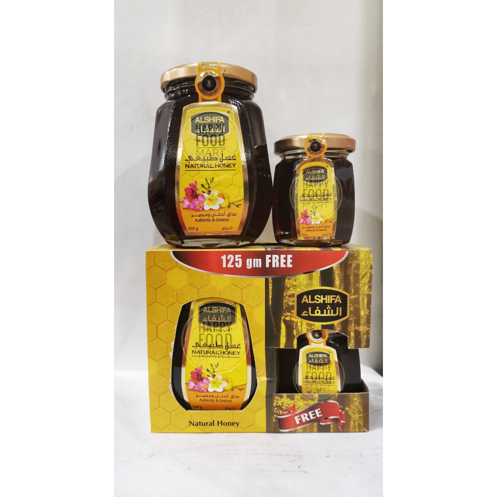 Jual [HALAL] MADU ARAB AL SHIFA 500G FREE BONUS 125G/ ALSHIFA NATURAL HONEY/PAKET MADU MURNI ...