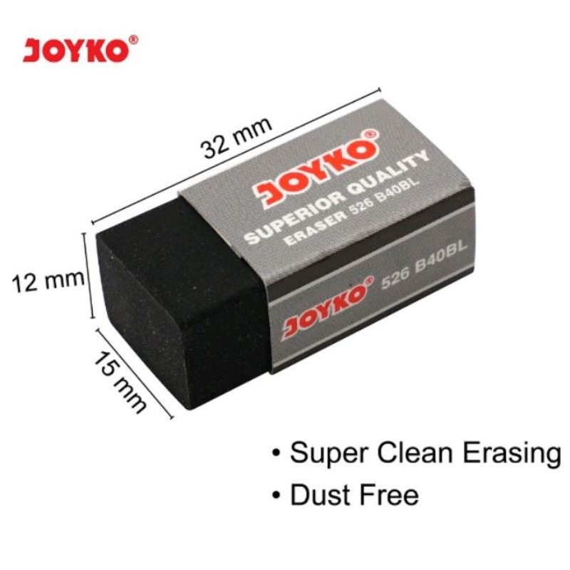 Jual Penghapus Hitam Joyko Isi 4 pcs | Shopee Indonesia