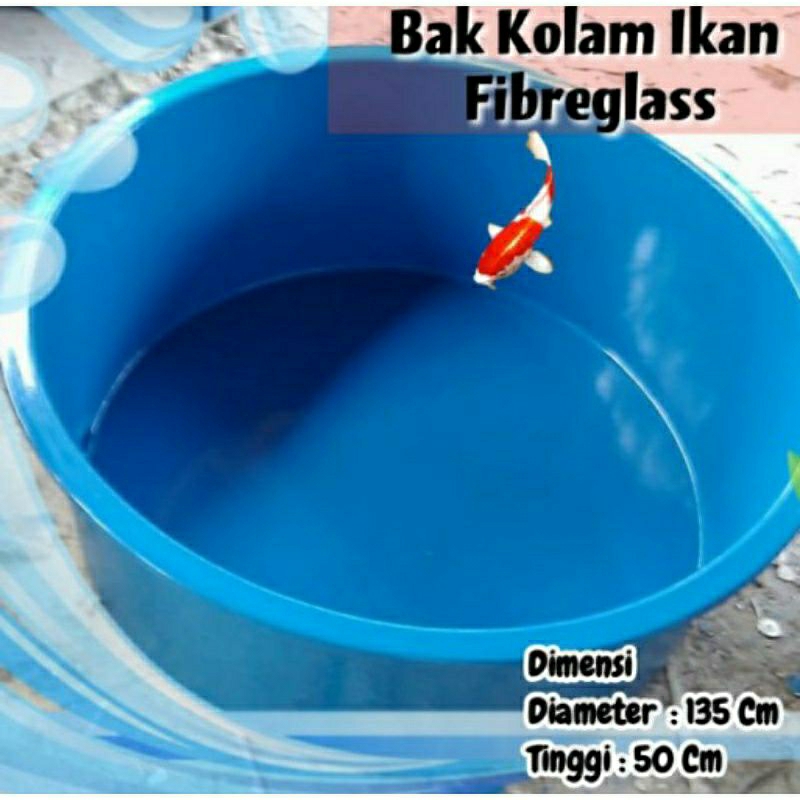 Jual BAK IKAN KO'I / KOLAM IKAN BULAT FIBERGLASS BERKUALITAS SUPER ...
