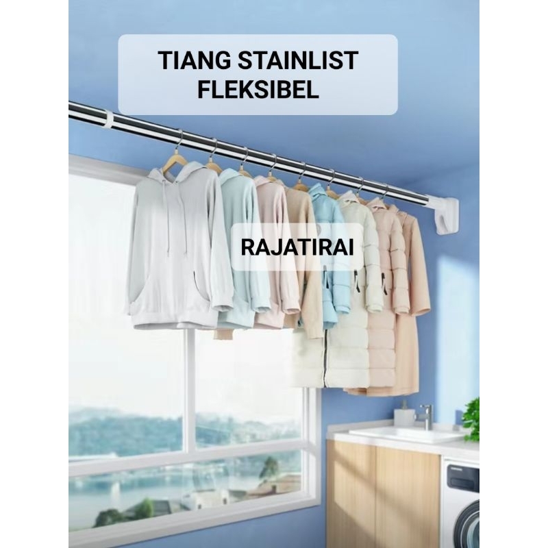 Jual Tiang PREMIUM jemuran stianless 160cm-420cm tanpa paku/tiang pintu ... Jual Tiang PREMIUM jemuran stianless 160cm-420cm tanpa paku/tiang pintu ...