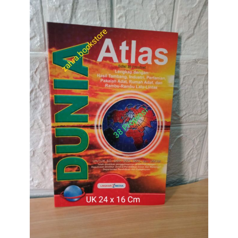 Jual Atlas Indonesia Dunia 38 Propinsi Terbaru Terlengkap Uk B5 ...