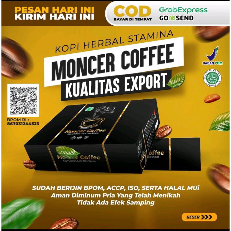 Jual MONCER COFFEE SUDAH BPOM SIAP MINUM | Shopee Indonesia