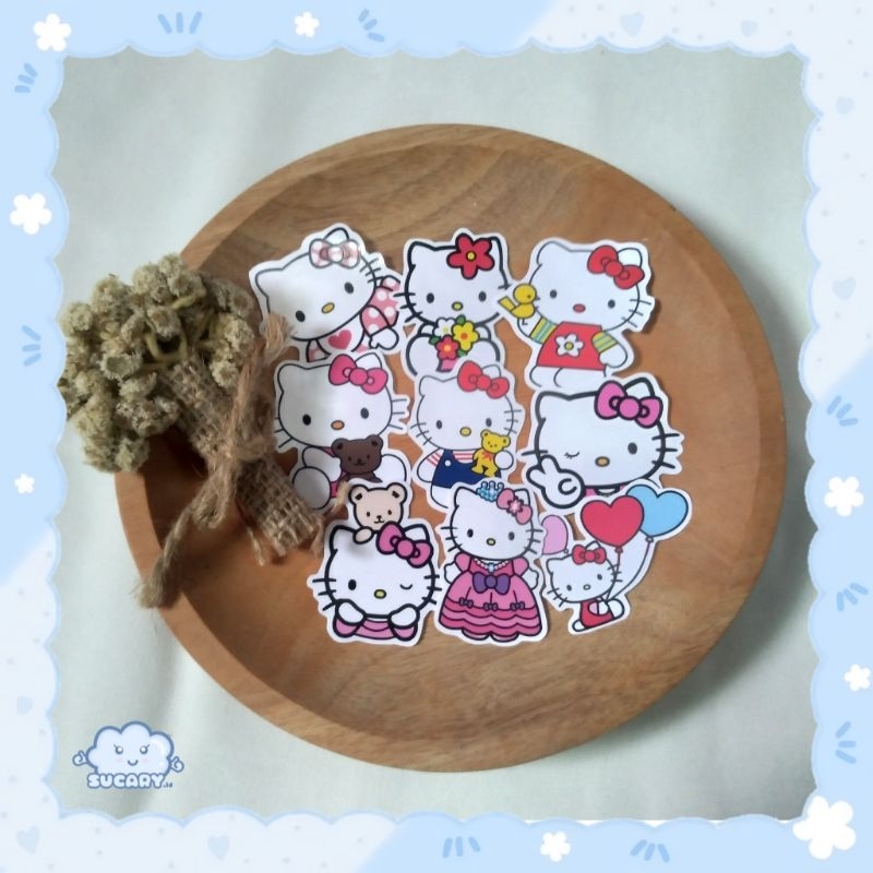 Jual [TERMURAH] Stiker Hello Kitty | Stiker Kartun | Stiker Cute ...