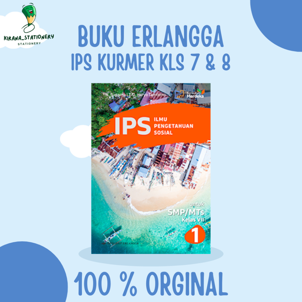 Jual BUKU IPS ILMU PENGETAHUAN SOSIAL KELAS 7 KELAS 8 KURIKULUM MERDEKA ERLANGGA BY N. Suparno-T ...