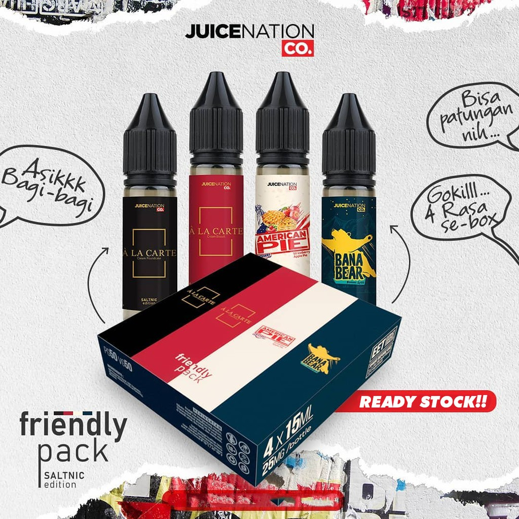 Jual [SALT] - ALA CARTE FRIENDLY PACK 4X15ML 25MG PODS SALTNIC SERIES ...