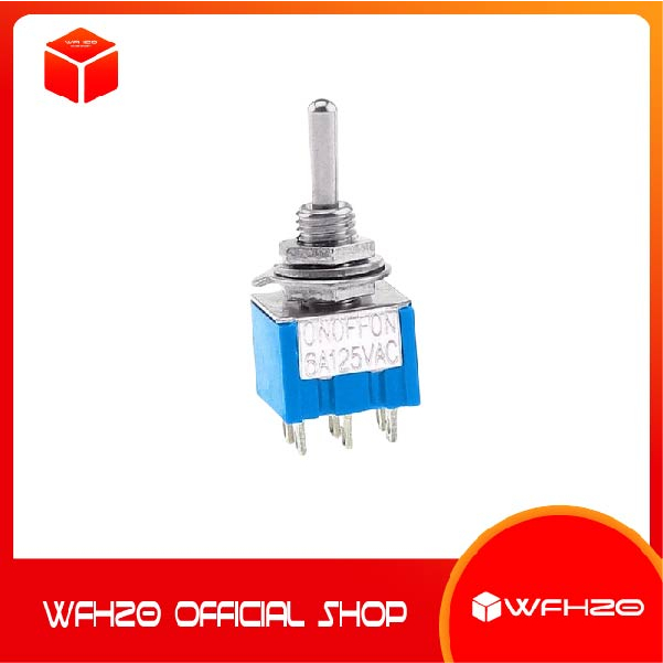 Jual Saklar Toggle Switch 3 Arah ON OFF ON 6 Pin 6A 125V 3A 250V ...