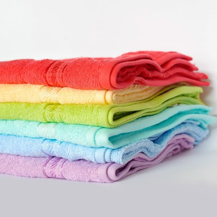 Jual 1 LUSIN HANDUK MERAH PUTIH TERRY PALMER KECIL (35 x 80 CM ...