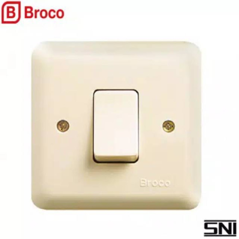 Jual IB SAKLAR ENGKEL BROCO 6621U NEW GEE SAKLAR SATU TANAM TEMBOK ...