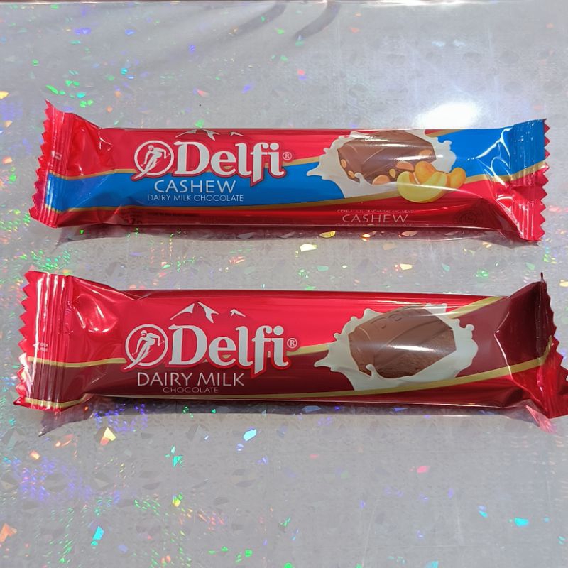 Jual delfi coklat daily milk almond & cashew 27gr cokelat valentine ...