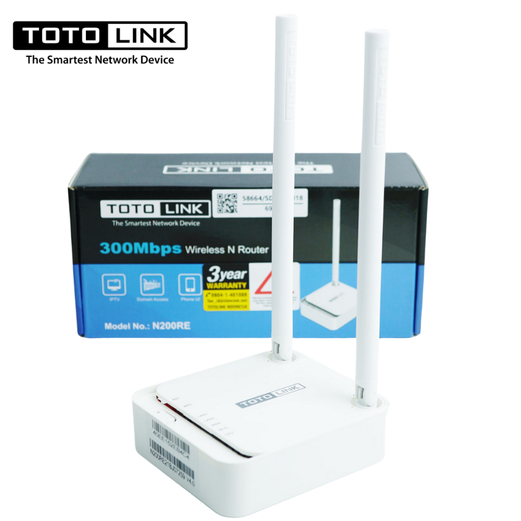 Jual Router Totolink N200RE V.4 Wireless N Mini Router 300Mbps Router WiFi N200RE Versi 4 ...