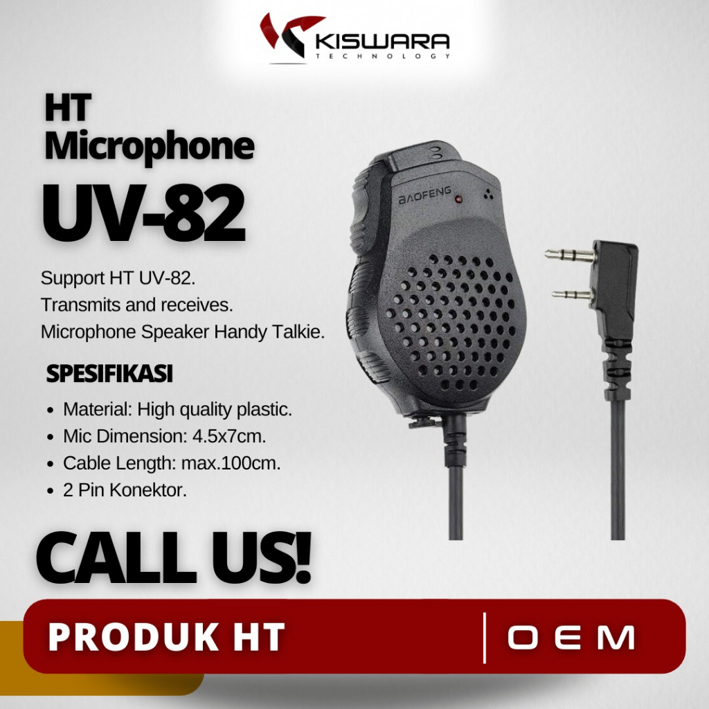 Jual Speaker Microphone HT Baofeng UV-82 | Shopee Indonesia
