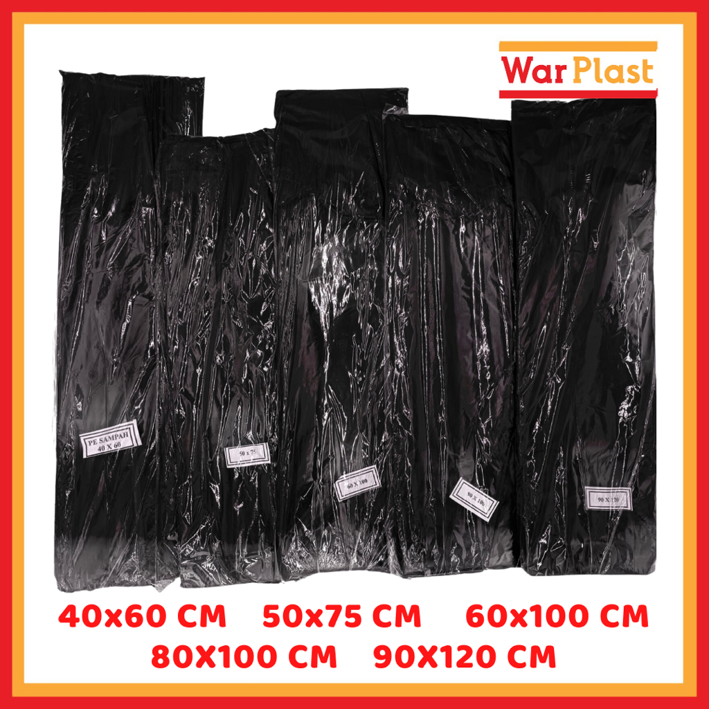 Jual Plastik Sampah | Kantong Plastik Sampah Hitam | Plastik Packing Besar Uk. 40 x 60 | 50 x 75 ...