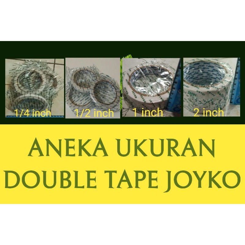 Jual Lem isolasi double tape tip tep kertas dua sisi bolak balik putih ...