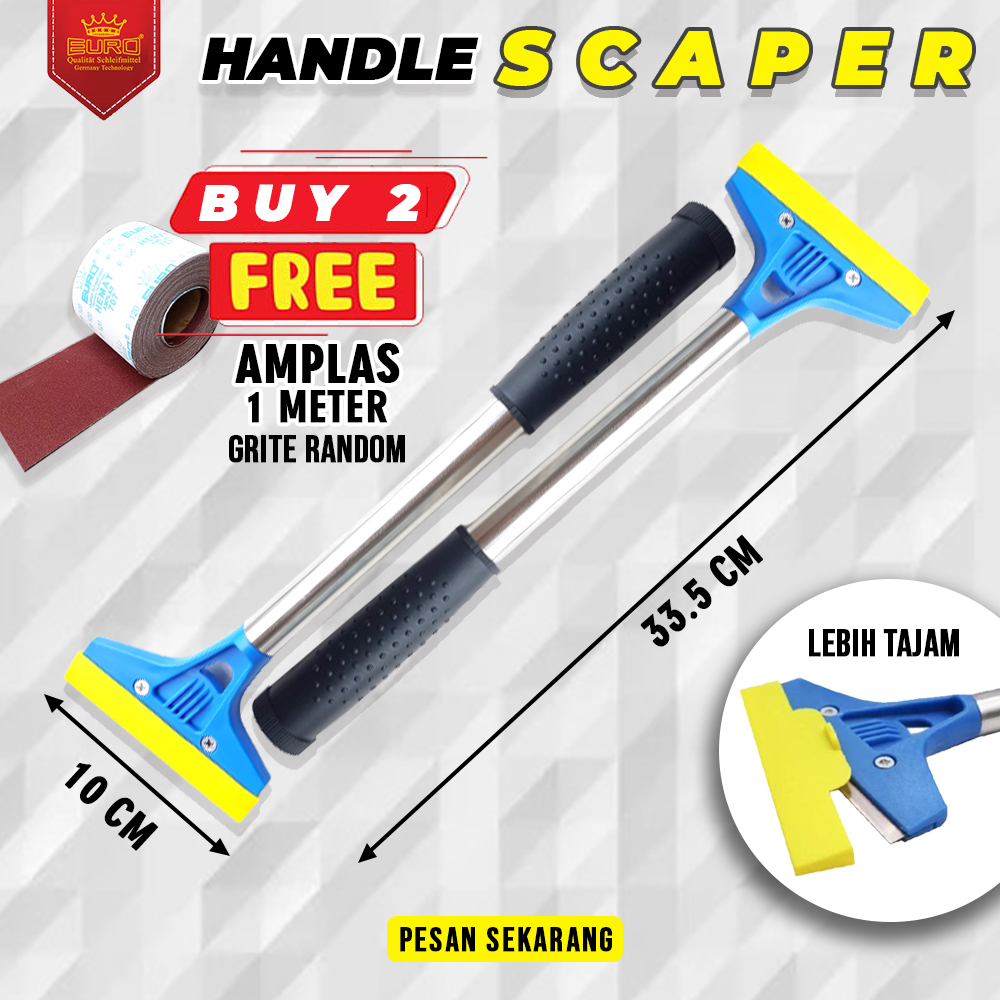 Jual Kape Gagang Panjang HANDLE SCRAPER + SILET / Scraper / Pengerok tembok | Shopee Indonesia