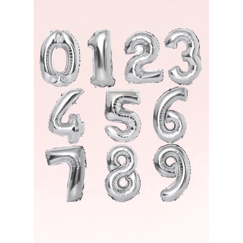 Jual BALON ANGKA 80CM GOLD SILVER ROSE GOLD / BALON FOIL ANGKA BESAR ...