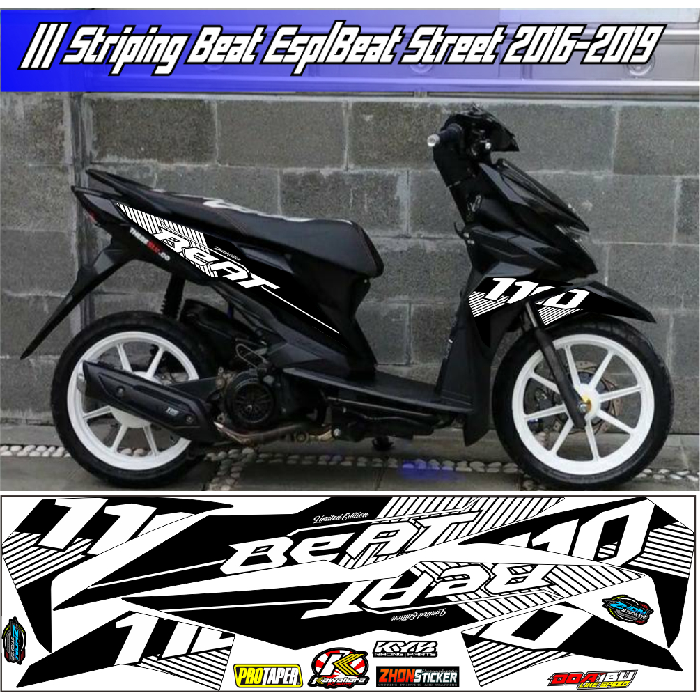 Jual striping honda beat new esp beat street 2016/2019 simple elegan ...