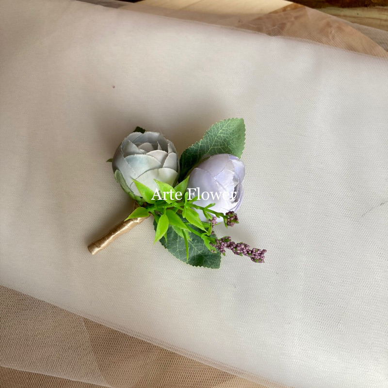 Jual Bunga Jas Pengantin Pria Boutonniere Korsase Bunga Artificial ...