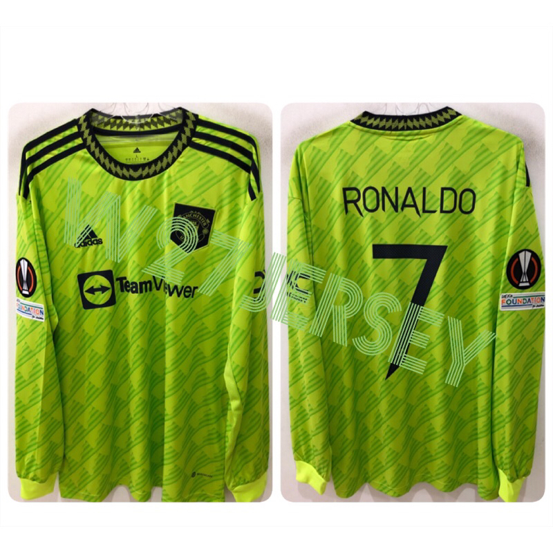 Jual Jersey MU 3rd Longsleeve 2022-2023 name player Ronaldo + Patch ...