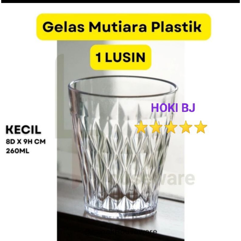 Jual gelas Mutiara Plastik Gelas Akrilik Gelas Es ( 1 Lusin ) | Shopee ...