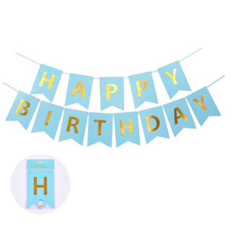 Jual BANNER HAPPY BIRTHDAY WARNA WARNI BACKDROP PESTA BENDERA BUNTING ...