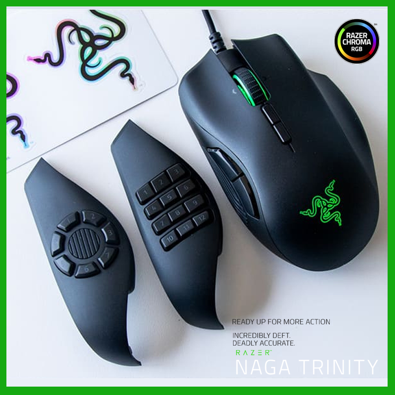 Jual Razer Naga Trinity - Modular MOBA/MMO gaming mouse | Shopee Indonesia