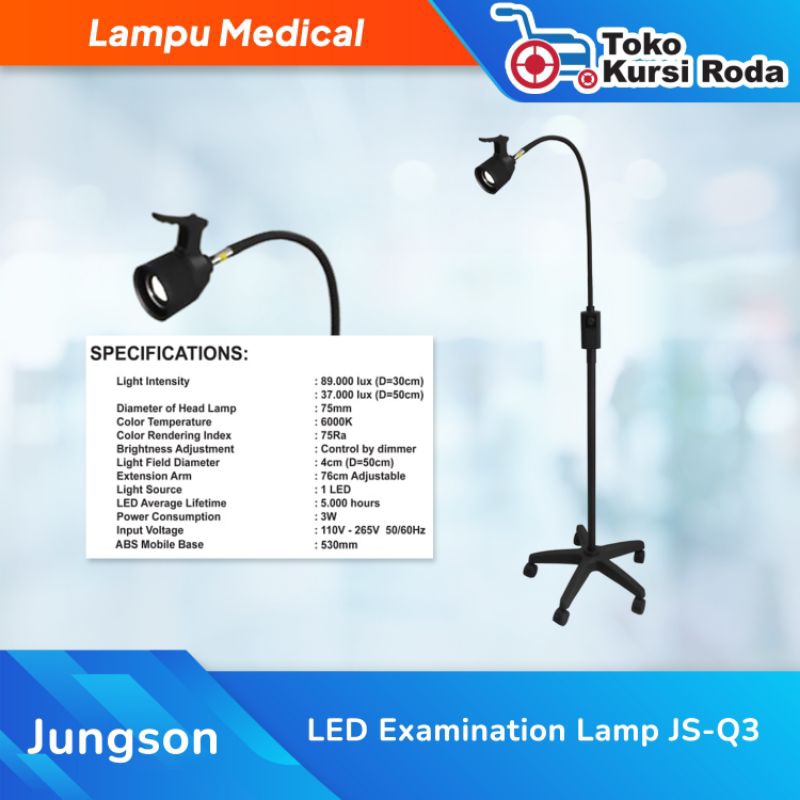 Jual JUNGSON LED Examination Lamp JS-Q3 / Lampu Tindakan LED Jungson ...