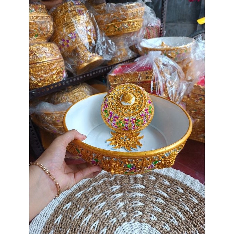 Jual bokor melamin terbaru 30cm bokor kundangan bokor bali | Shopee ...