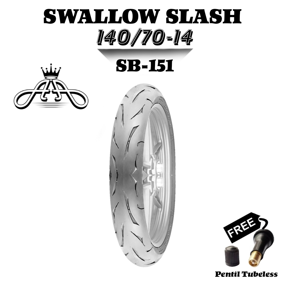 Jual BAN TUBELESS SWALLOW SLASH SB-151 RING 14 BAN MOTOR MATIC PCX LEXY ...