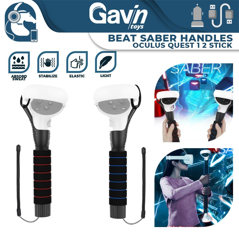 Jual Stick Beat Saber VR Quest 1 2 - Stick Golf Dual Handle Controller Extender | Shopee Indonesia