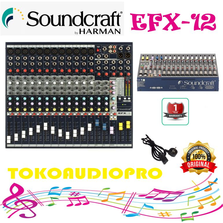 Jual Soundcraft EFX12 12-Channel Mixer Original Soundcraft EFX-12 ...