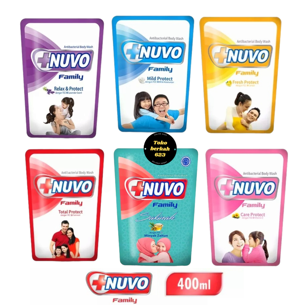 Jual NUVO FAMILY BODYWASH 400ML Sabun Mandi Cair | Shopee Indonesia