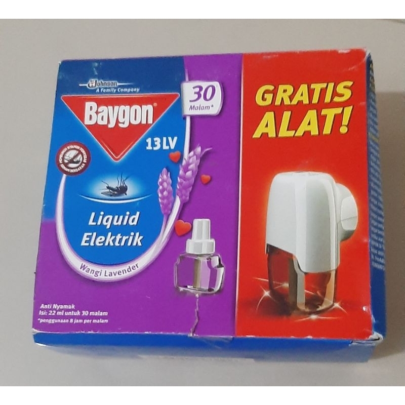 Jual Baygon Liquid Elektrik Obat Pembasmi Nyamuk Lavender + Alat 22 ml | Shopee Indonesia