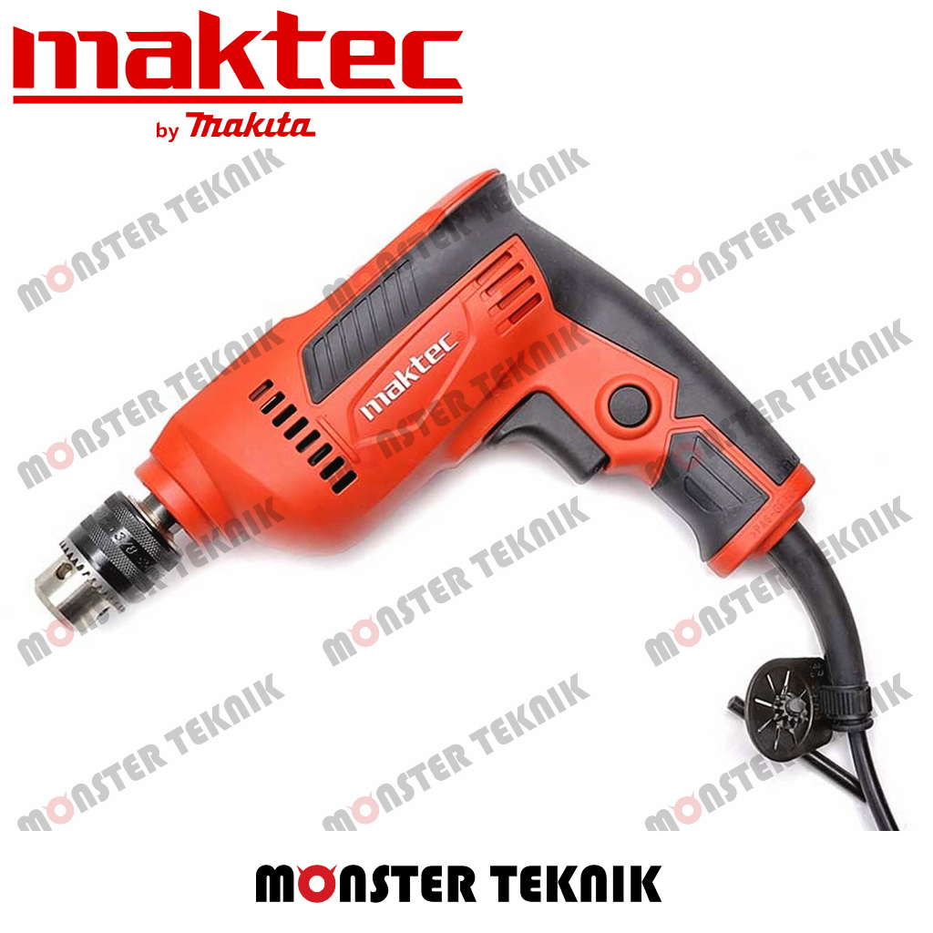 Jual Mesin Bor Listrik Maktec 10mm Power Drill 3/8" Bor Besi Kayu MT ...