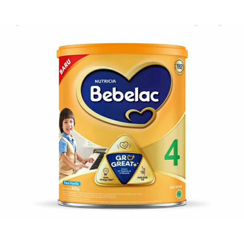 Jual Bebelac 4 Susu Pertumbuhan Anak 3-5 Tahun Vanila 800 g | Shopee ...