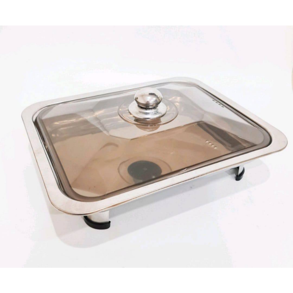 Jual Tempat Prasmanan Stainless Makanan Sayur Lauk Motif Polos Fast ...