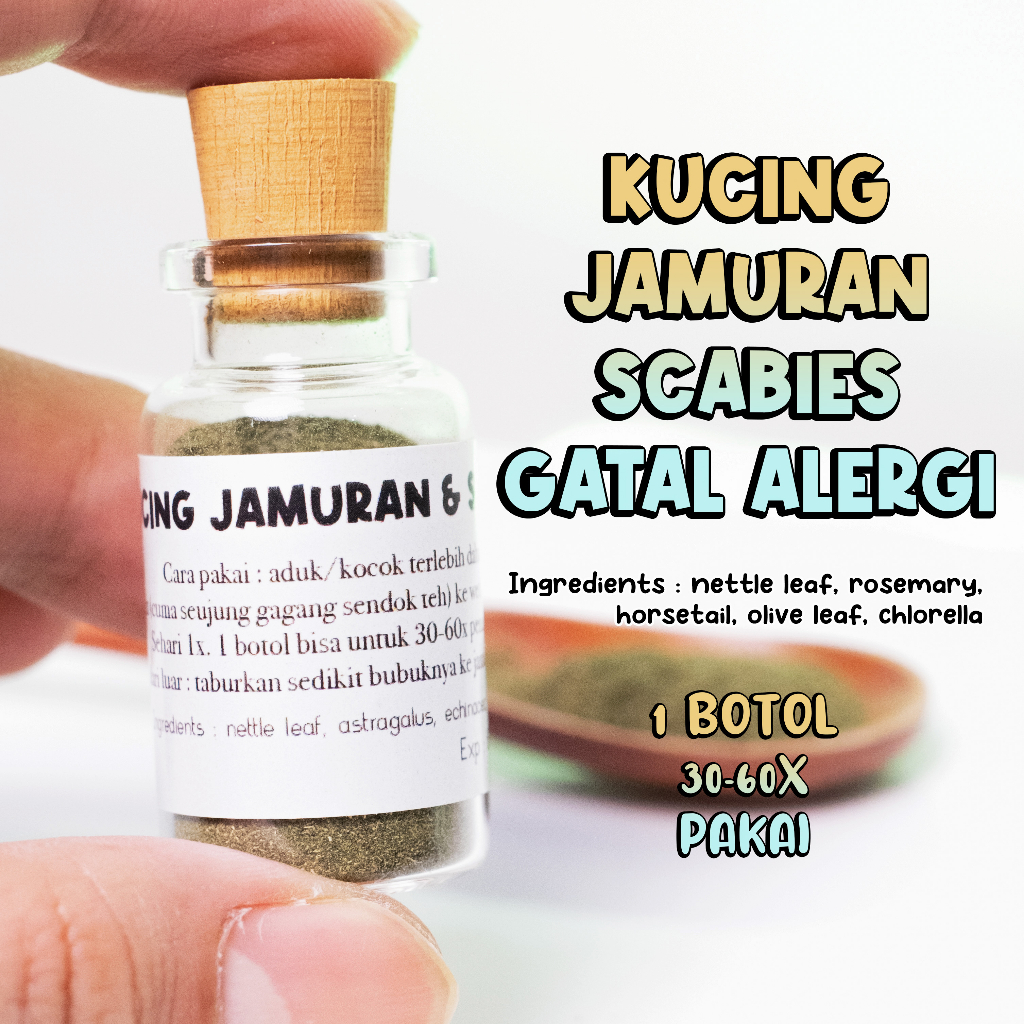 Jual Vitamin Kucing Jamuran, Scabies & Gatal Alergi | Shopee Indonesia