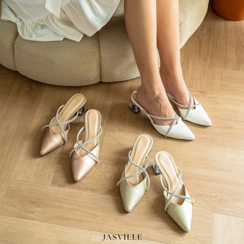 Jual JASVILLE Agnes - 5cm Block Heels | Shopee Indonesia