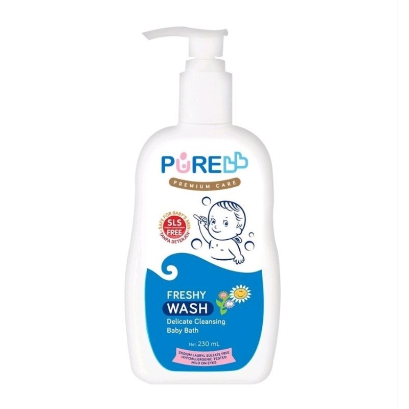 Jual PURE BABY BODY WASH- PURE BB- SABUN MANDI BAYI AMAN DI KULIT ...
