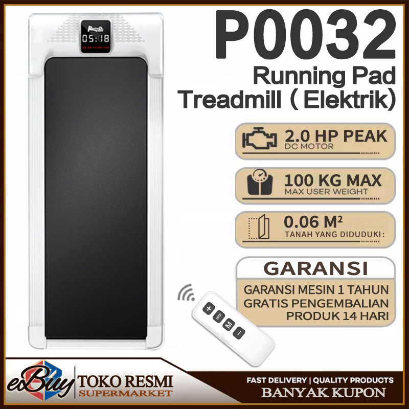 Jual e-Buy Running Mat Treadmill (Listrik) - Alat Fitness Rumah Walking ...