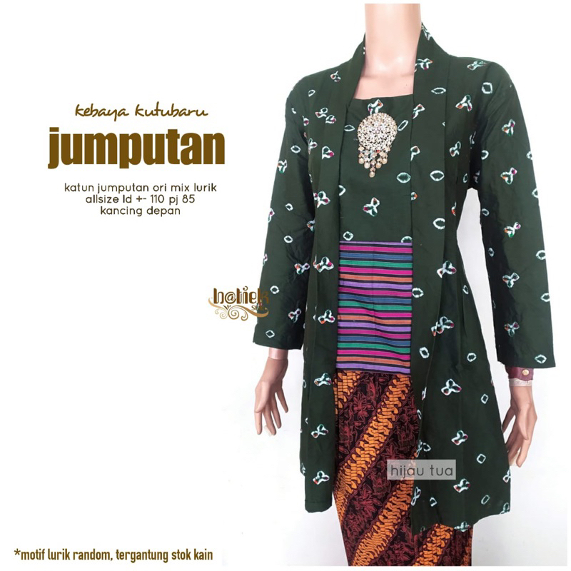 Jual Kebaya kutu baru jumputan lurik ori | Shopee Indonesia