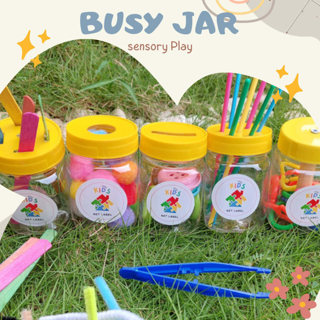 Jual BUSY JAR / mainan sensory play / BUSY JAR FINE MOTORIC / MAINAN ...