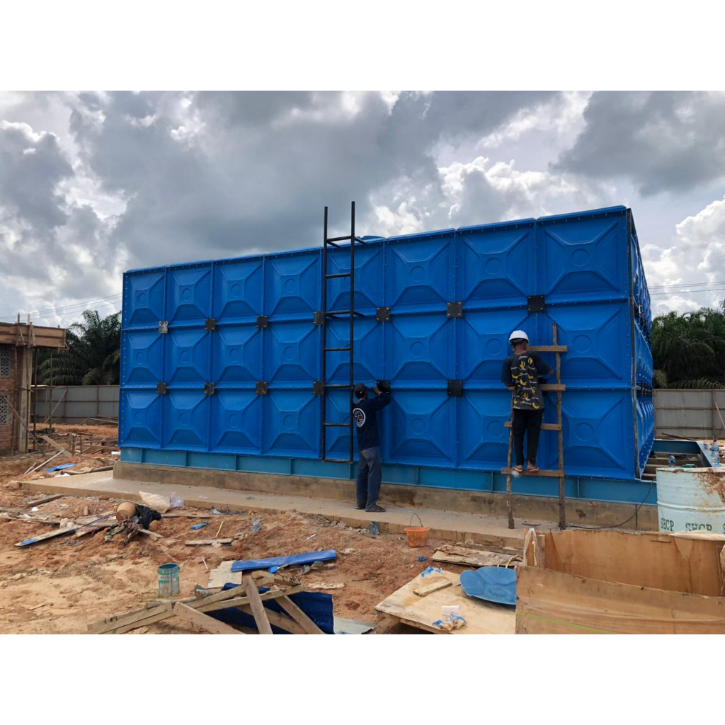 Jual Tangki air panel, Roof tank, Toren air FRP, Rooftank fiberglass ...