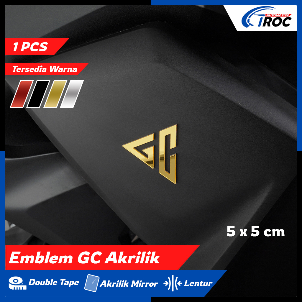 Jual Logo GC Timbul 3D Stiker GC Motor Original Emblem GC Timbul ...
