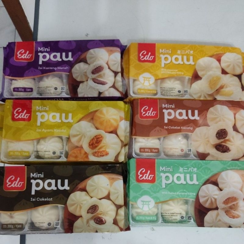 Jual [ EDO MINI PAU - ROTI MANTOU ] salted caramel / cokelat / cokelat ...