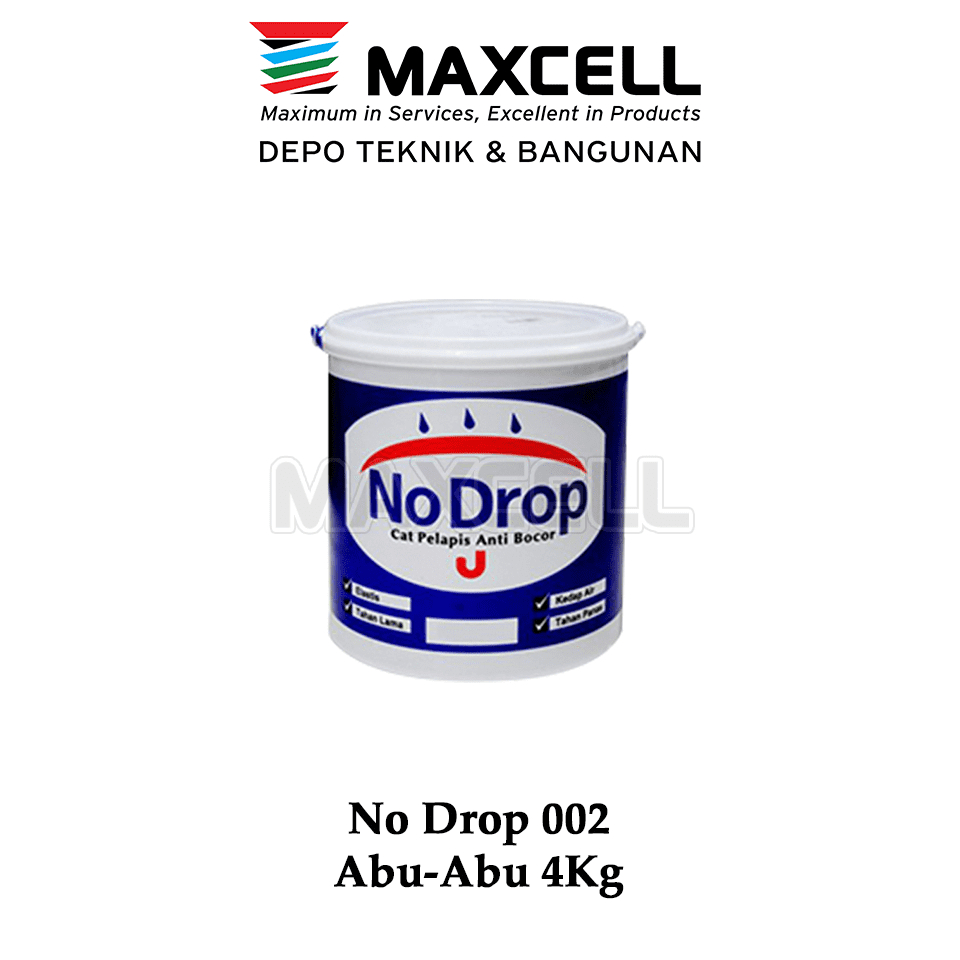 Jual Cat No Drop 002 Abu-Abu 4Kg | Shopee Indonesia